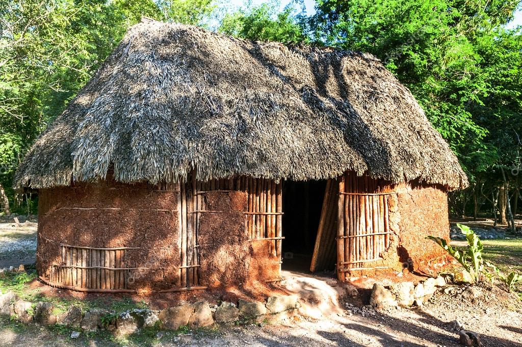 Traditional mayan home — Stock Photo © ventdusud #25929903