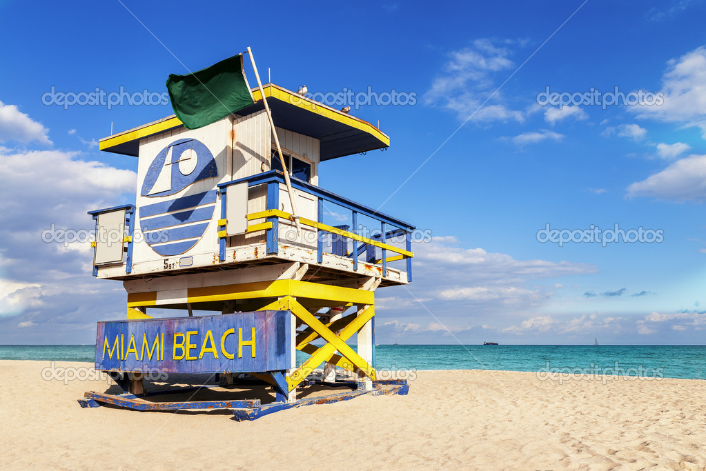 Lifeguard Tower, Miami Beach, Florida Stock Photo by ©ventdusud 46767773