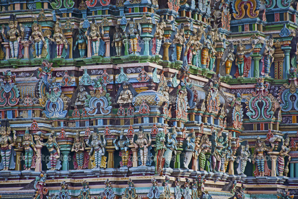 Meenakshi hindu temple — Stock Photo © Alexandra Lande #22318637
