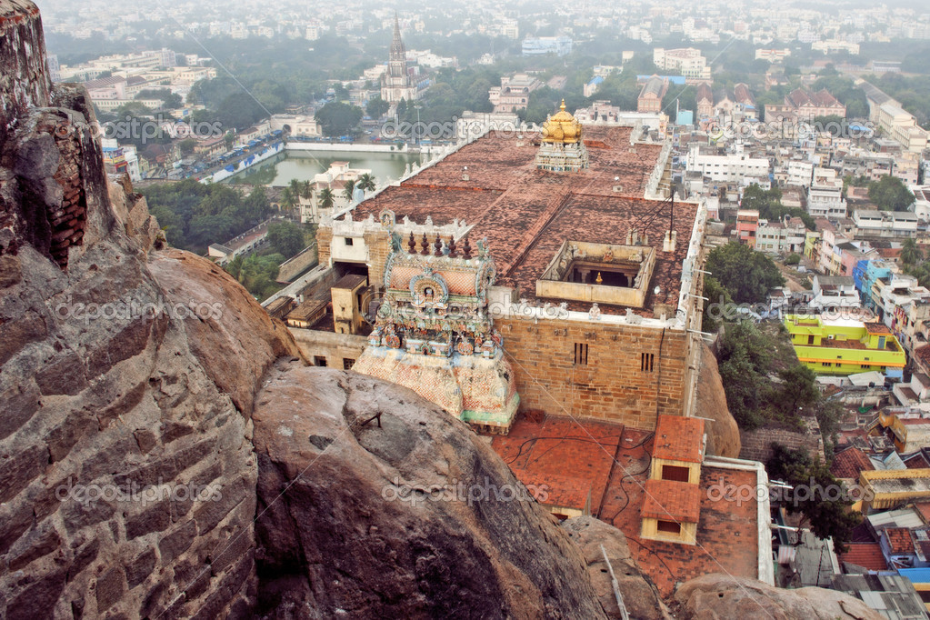 Famous Rockfort Ucchi Pillayar Temple in Tiruchirappalli (also known as ...