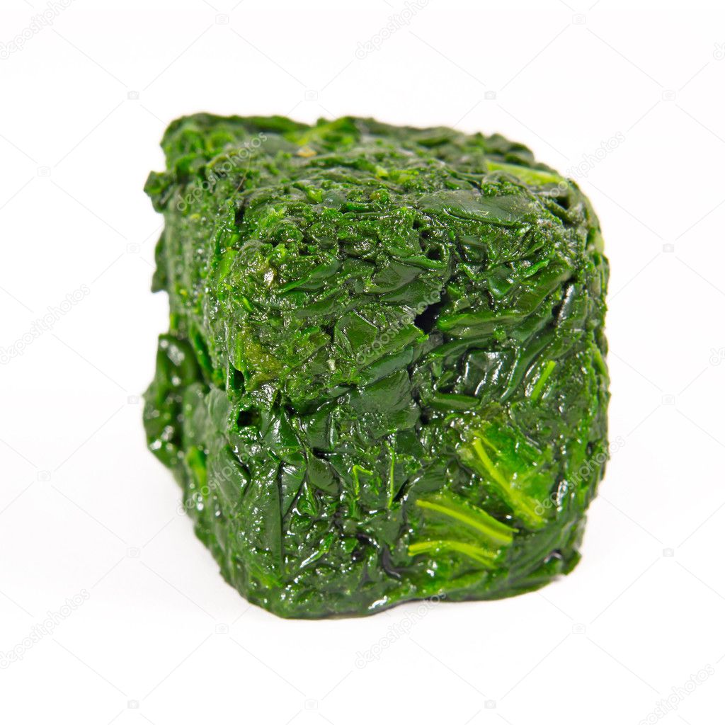 Block of frozen spinach Stock Photo by ©Alexandra Lande 39328383