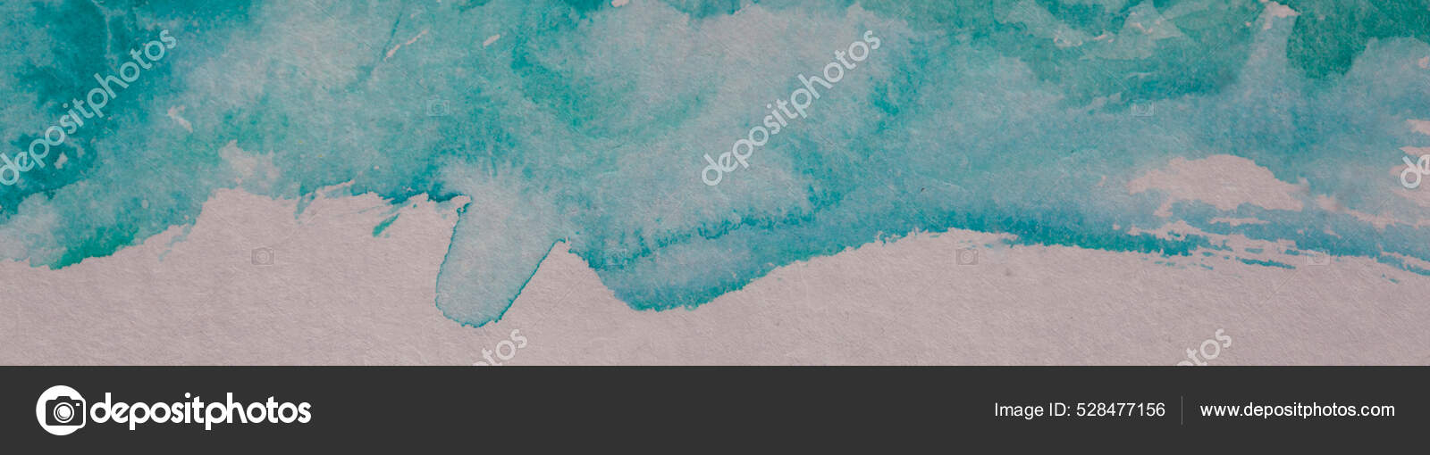 Pintura Acuarela Abstracta Colores Turquesa — Foto de stock #528477156 ...