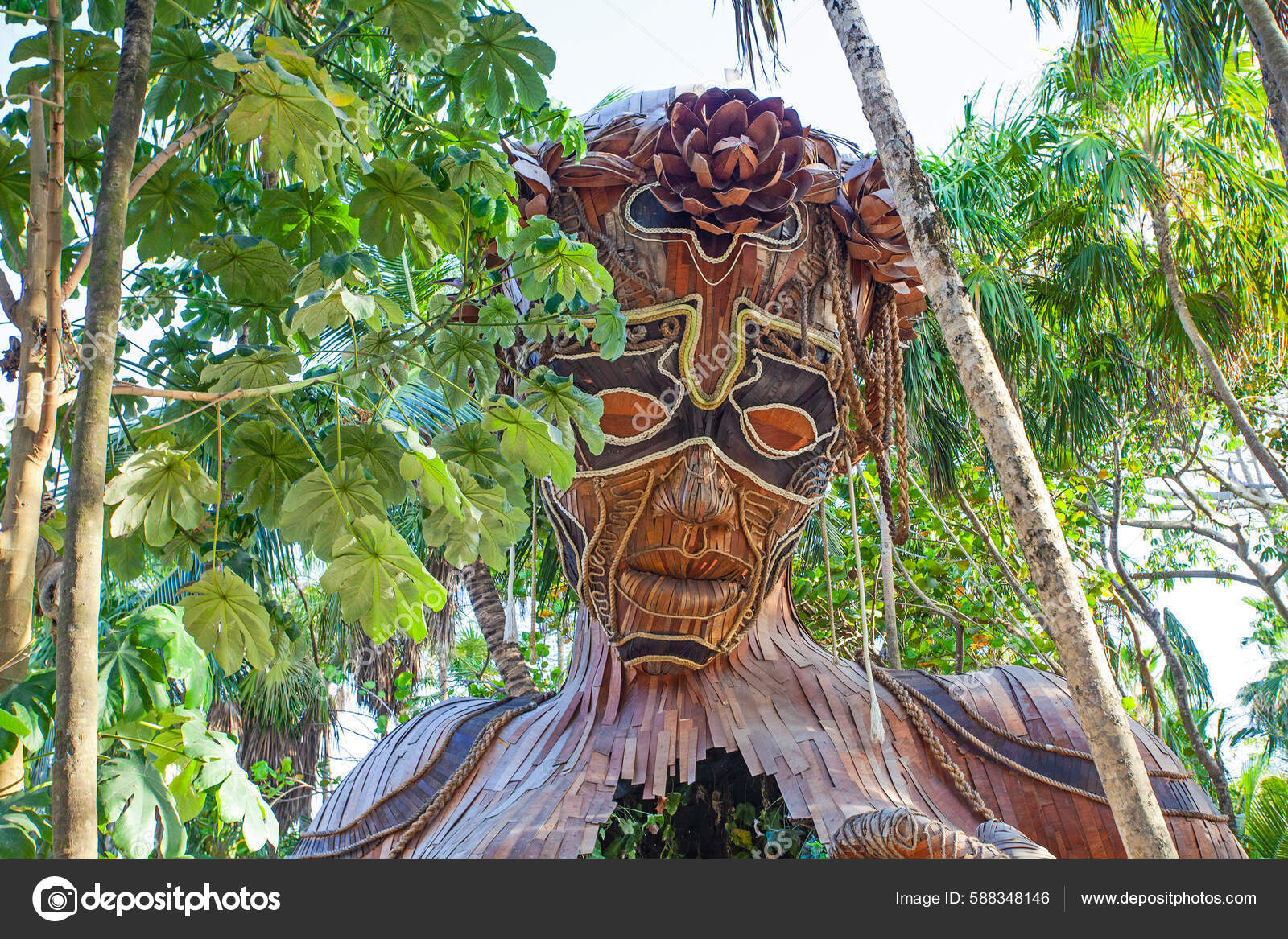 Tulum Mexico March 2022 Giant Sculpture Daniel Popper Called Ven ...