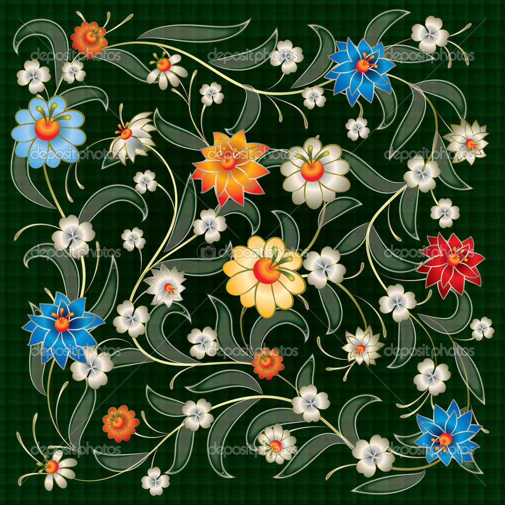 Abstract background with floral ornament Stock Vector Image by ©lembit ...