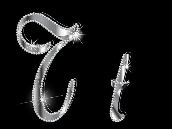 Letras color plata imágenes de stock de arte vectorial | Depositphotos