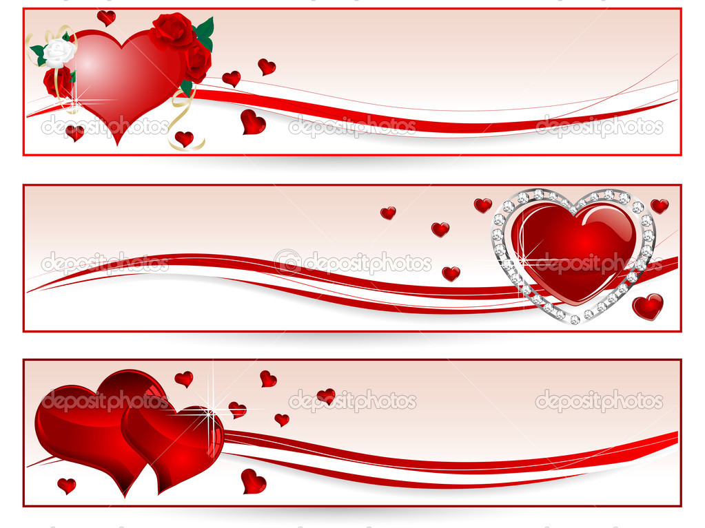 Heart banners ⬇ Vector Image by © sarininka | Vector Stock 37691513