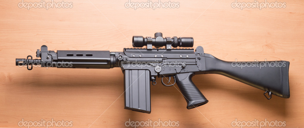 SA58 .308 rifle Stock Photo by ©dennissteen 44093785
