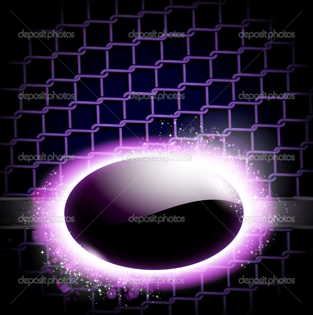 Techno background with light frame. Stock Vector Image by ...