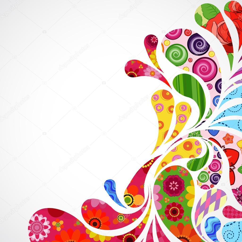 Floral and ornamental item background. — Stock Vector © OlgaYakovenko ...