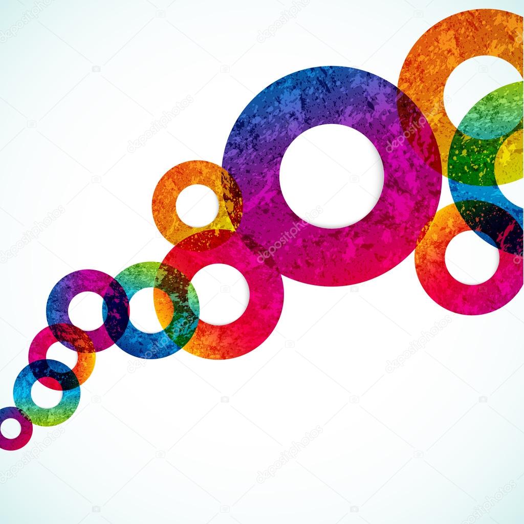 Abstract Design Circles Background Vector — Stock Vector