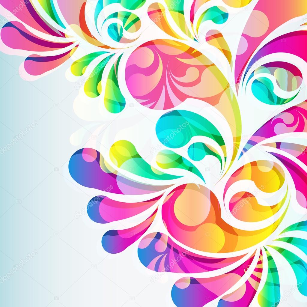 Abstract colorful arc-drop background. Vector. Stock Vector by ...