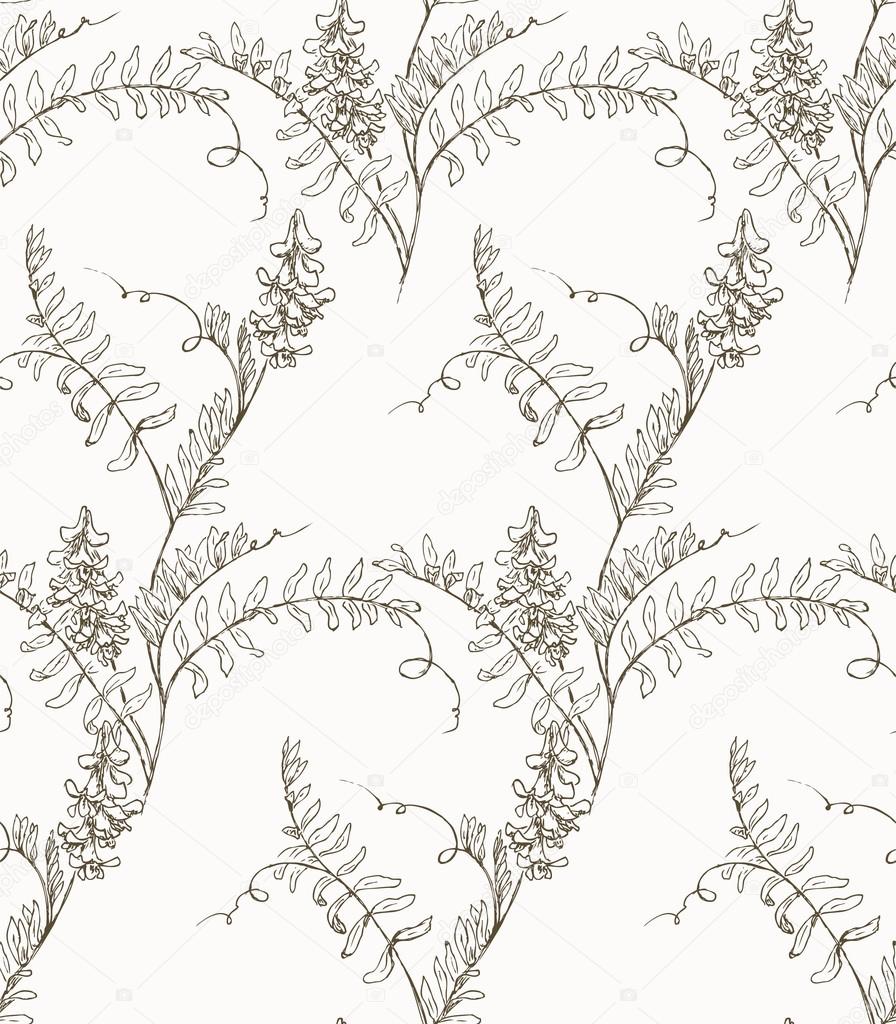 Flower sketch pattern Stock Vector Image by ©nordfox #32373385