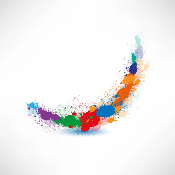 Color Ink Splash Vector Grunge Background Stock Vector Image By