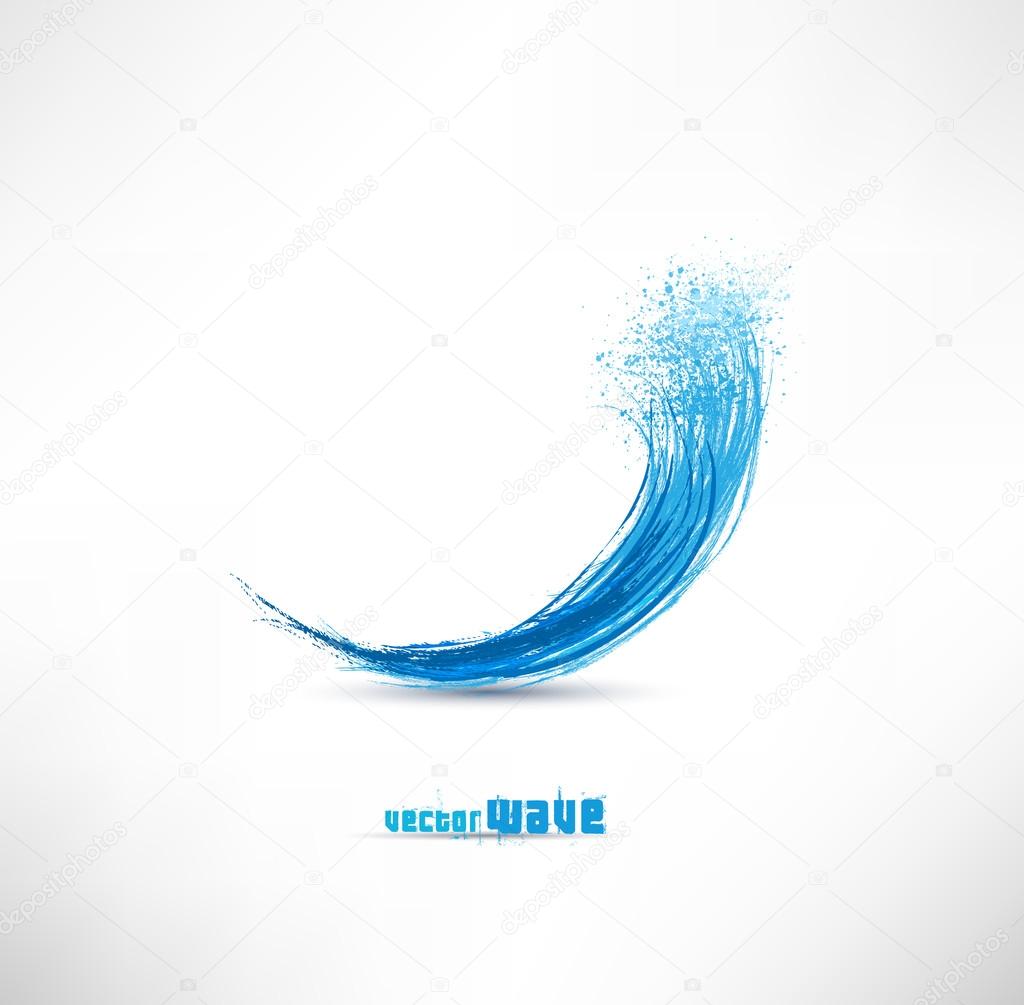 Blue wave sign — Stock Vector © file404 #13677225