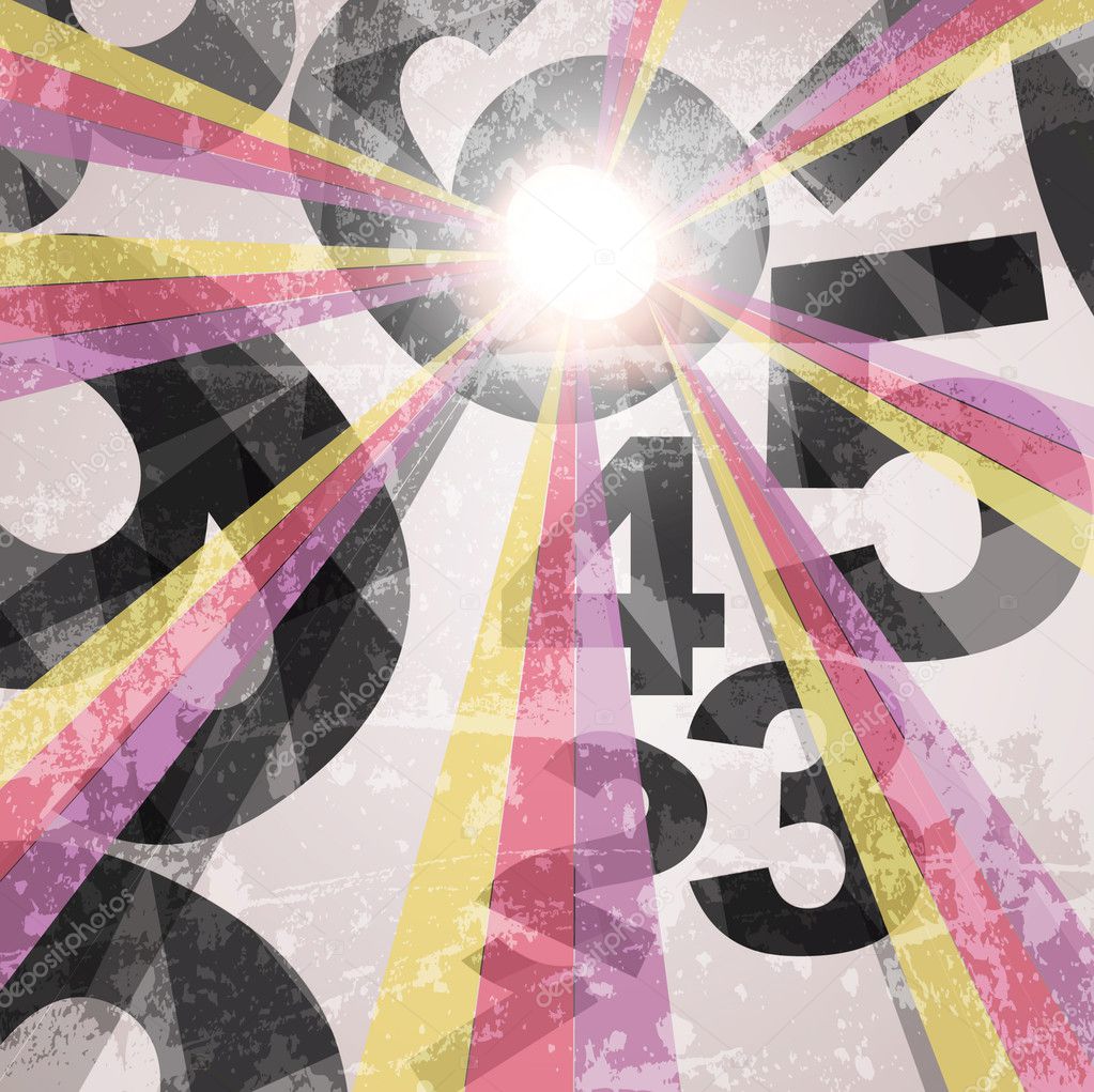 Abstract retro background with numbers Stock Vector Image by ©file404 ...