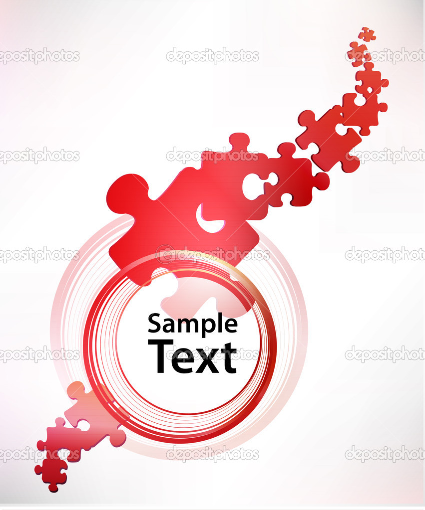 Abstract puzzle shape design — Stock Photo © file404 #13754604