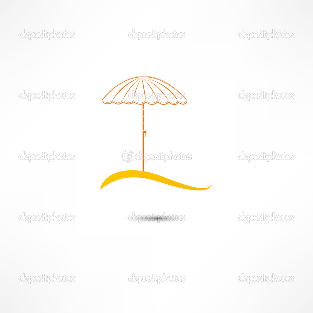 Beach parasol Stock Vector by ©file404 17183613