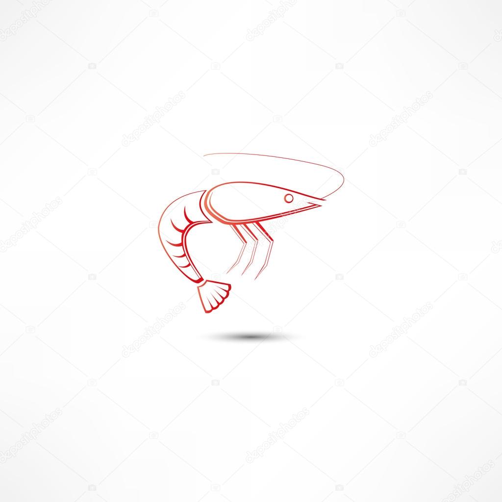 Shrimp Icon — Stock Vector © file404 #17186363