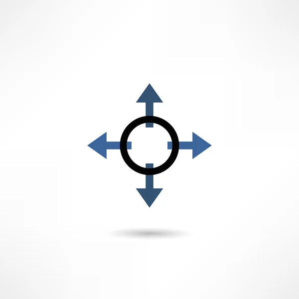 Logo octagon arrow colorful space rainbow design vector — Stock Vector ...