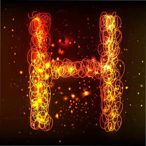 Image vectorielle Lettre de feu. Lettre E par ©file404 - 31179205