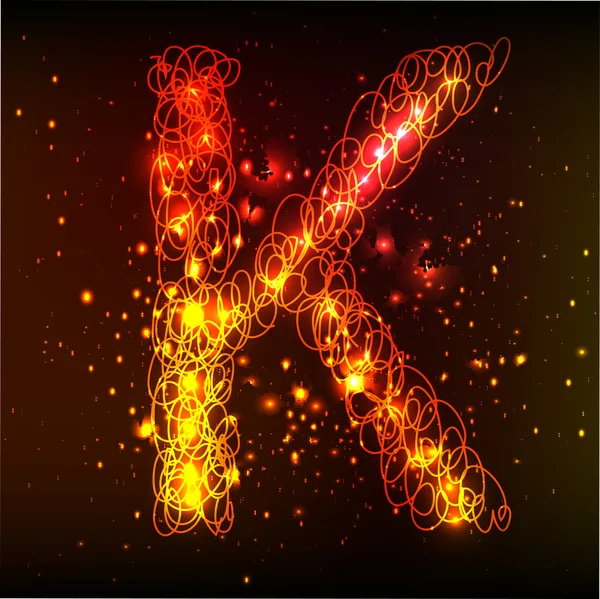 Neon Light Alphabets. Letter A Stock Vector Image by ©file404 #31179265