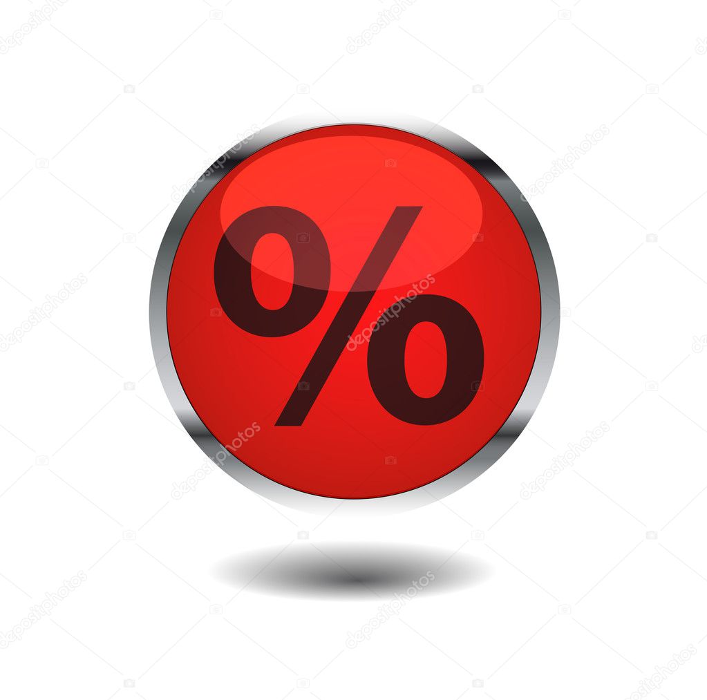 Web button with percent Stock Vector by ©file404 32605061