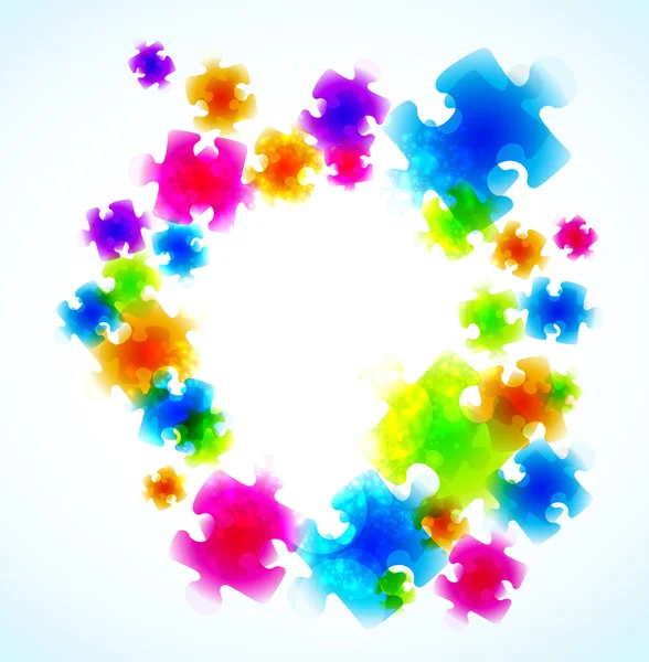 Vintage corporate background. abstract puzzle shape colorful vec Stock ...