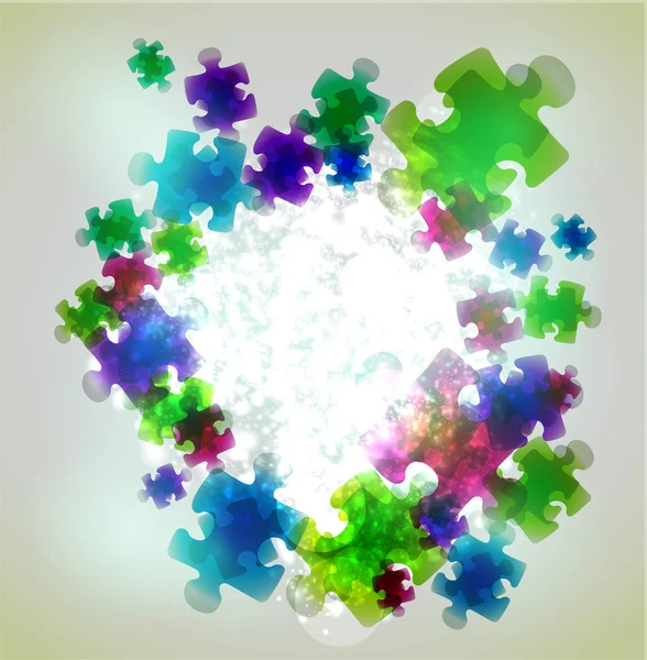 Vintage corporate background. abstract puzzle shape colorful vec Stock ...