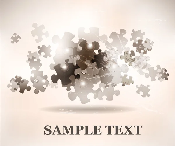 Abstract background made from puzzle pieces — Stock Vector © boroboro ...
