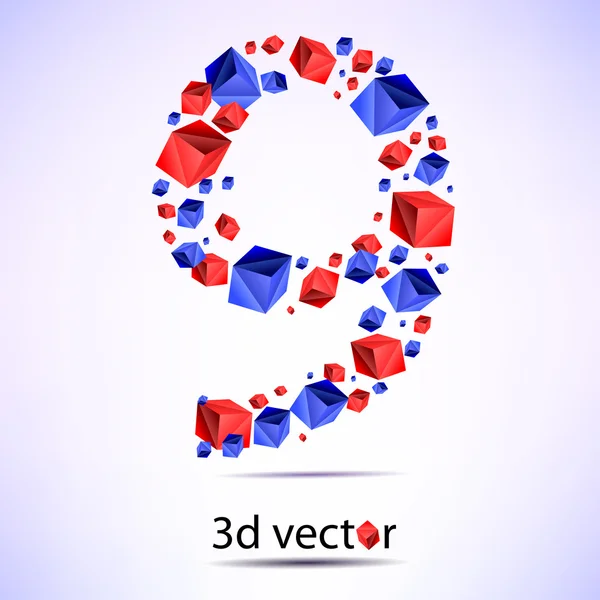 Number two. Made from cube Stock Vector Image by ©file404 #32899075