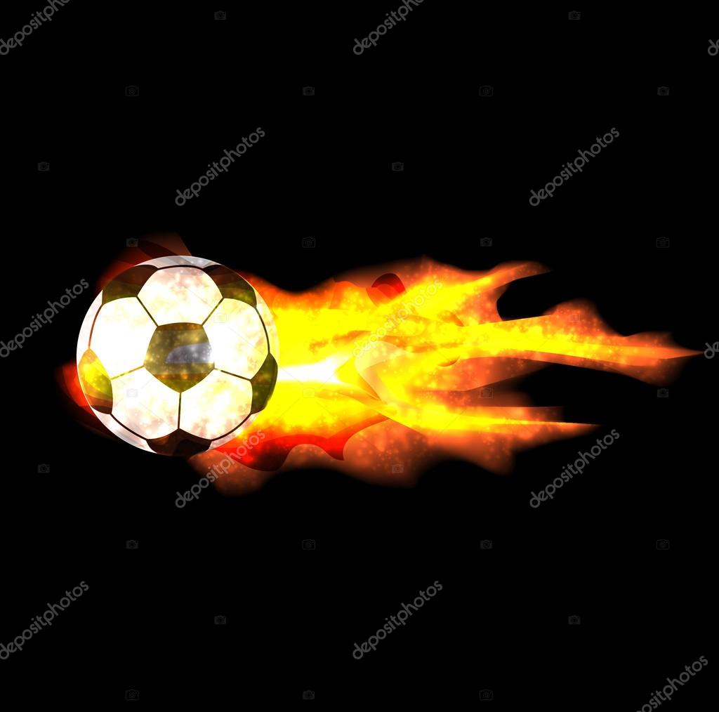 Flaming soccer ball Stock Vector Image by ©file404 #32893971