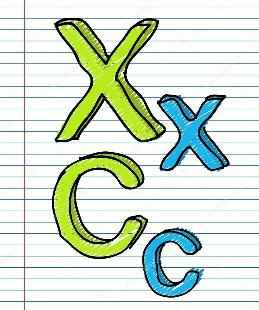 Hand Drawn sketch Alphabet. Letters X, c Stock Illustration by ©file404 ... Hand Drawn sketch Alphabet. Letters X, c Stock Illustration by ©file404 ...