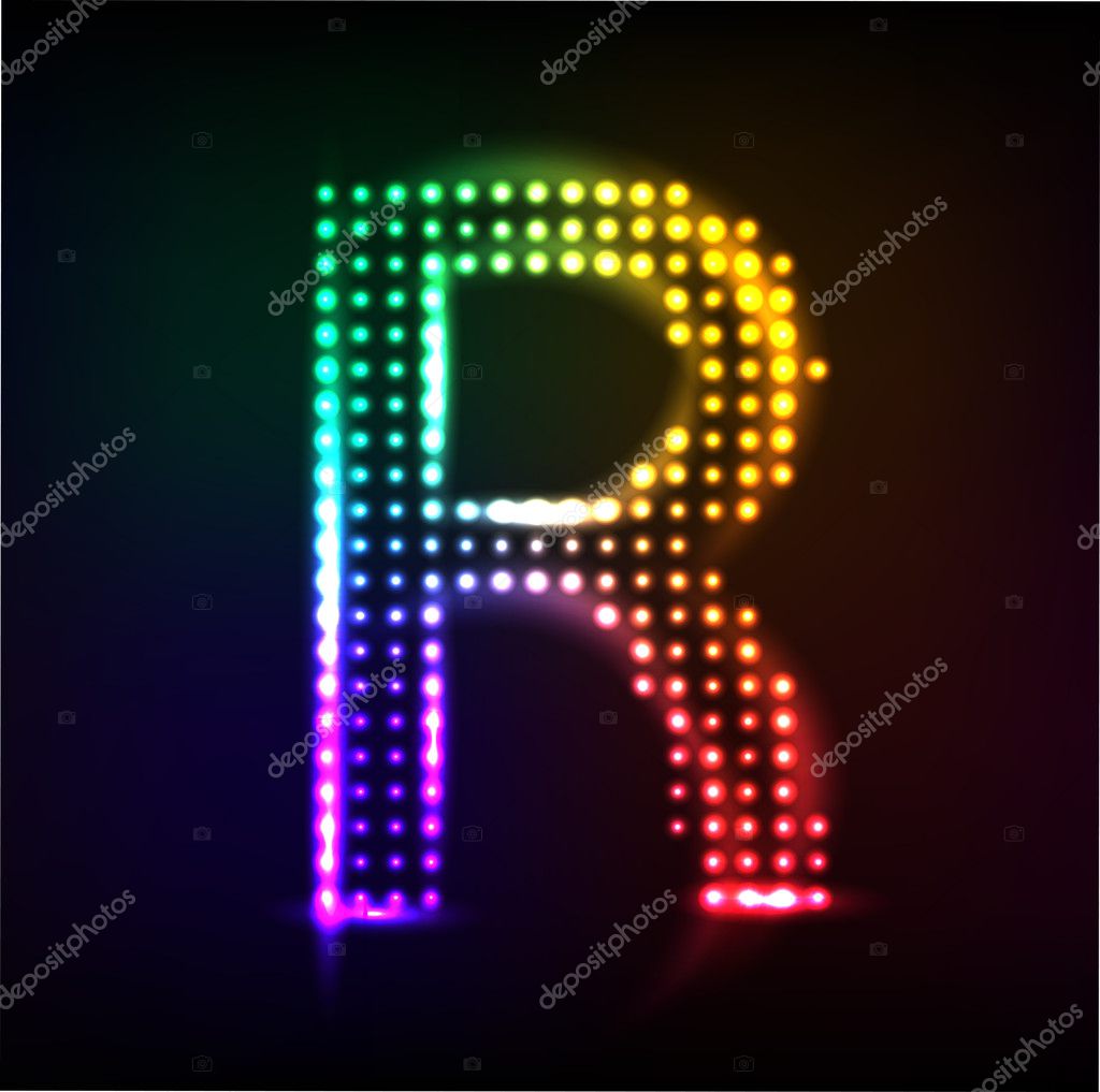 Alfabeto vetorial. Disco letra R Vetor de ©file404 32984615