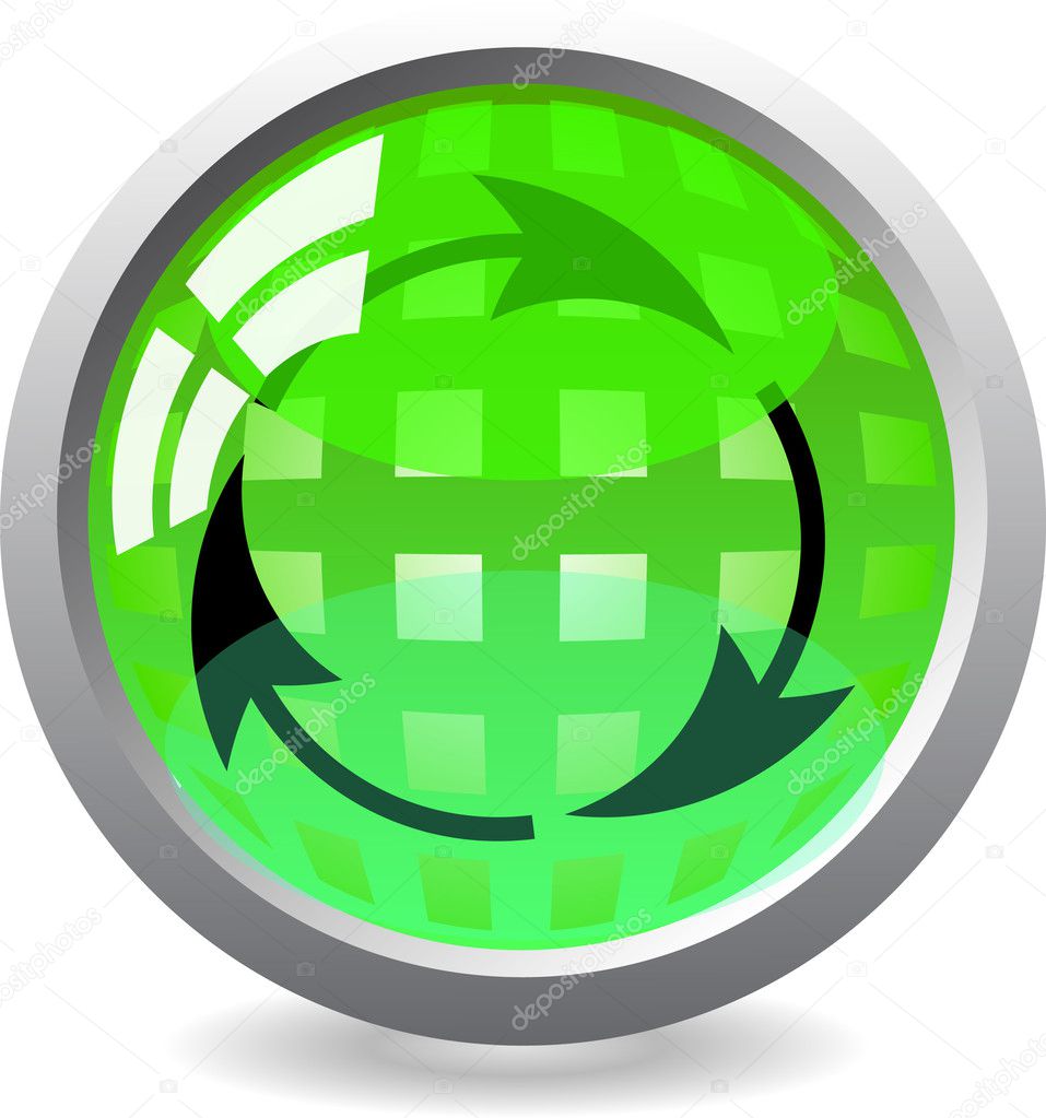 Recycle button Stock Vector Image by ©file404 #33047909