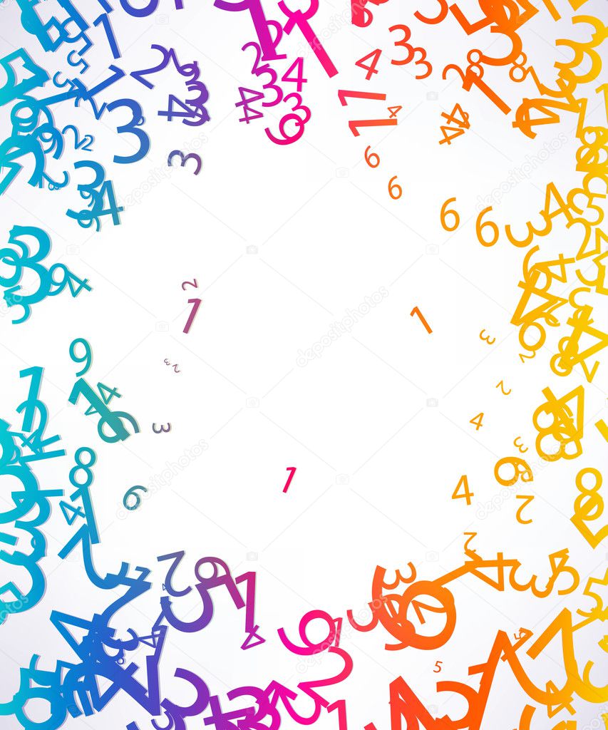 Abstract colorful background with numbers — Stock Vector © file404 ... Abstract colorful background with numbers — Stock Vector © file404 ...