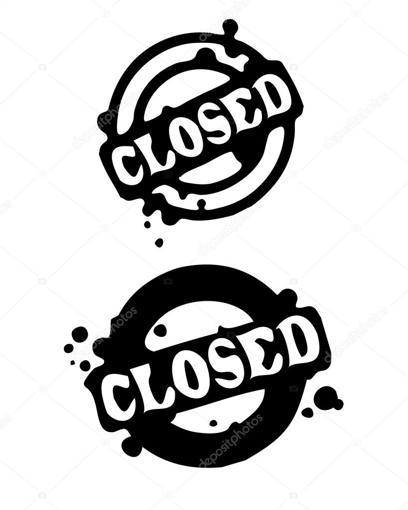 Closed Stamp Stock Vector by ©file404 33063825