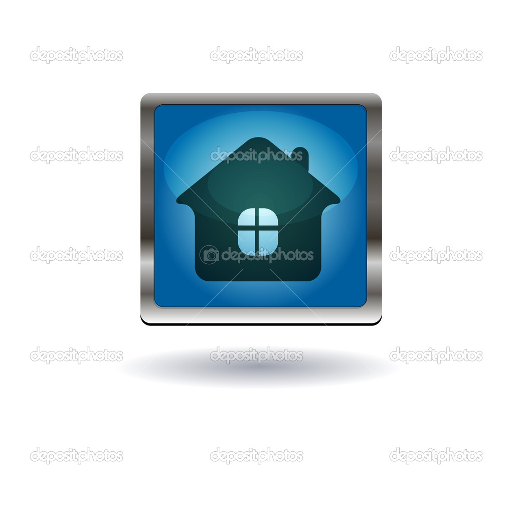Button home Stock Vector Image by ©file404 #33067635
