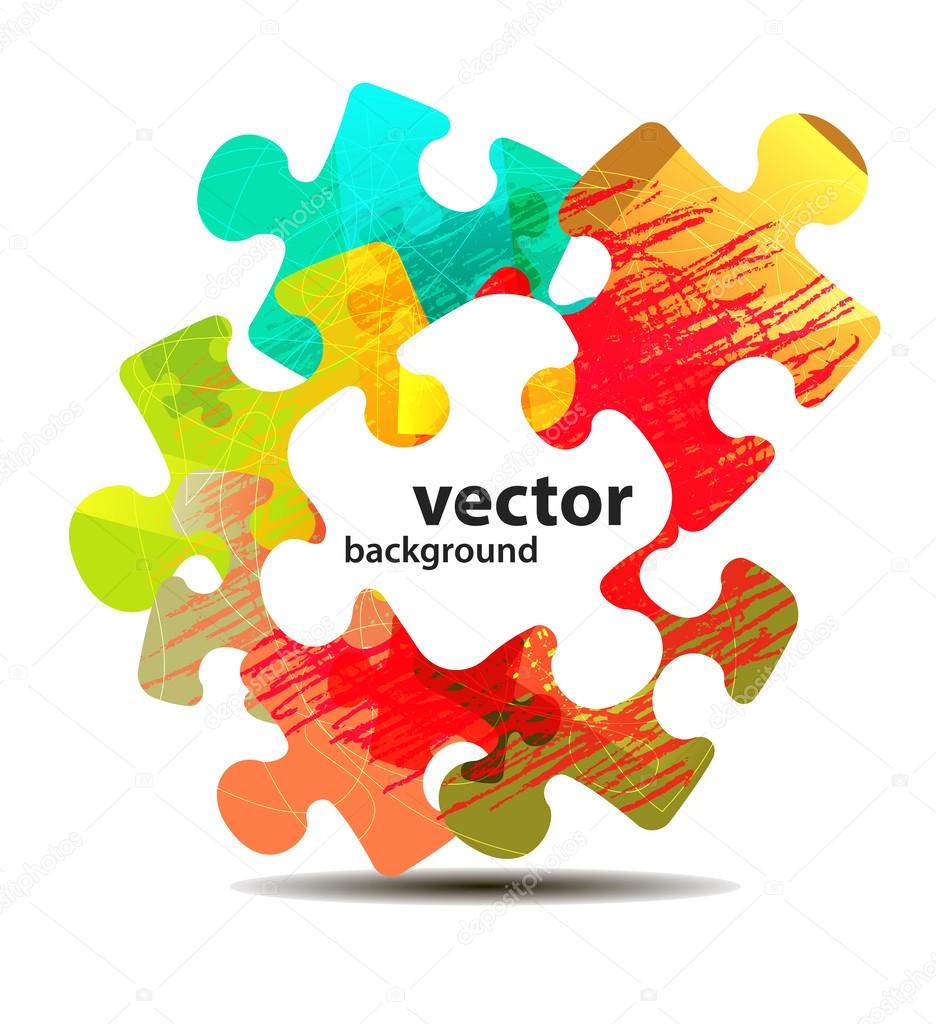 Abstract puzzle shape colorful vector design Stock Vector Image by ... Abstract puzzle shape colorful vector design Stock Vector Image by ...