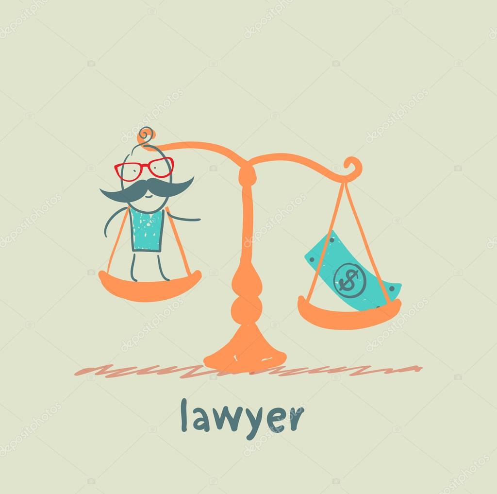 Lawyer is in the balance with the money Stock Vector Image by ©file404 ...