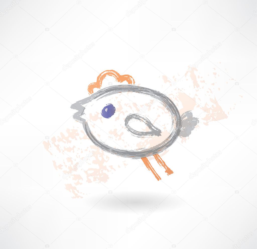 Little flying hen icon Stock Vector Image by ©file404 #39932715