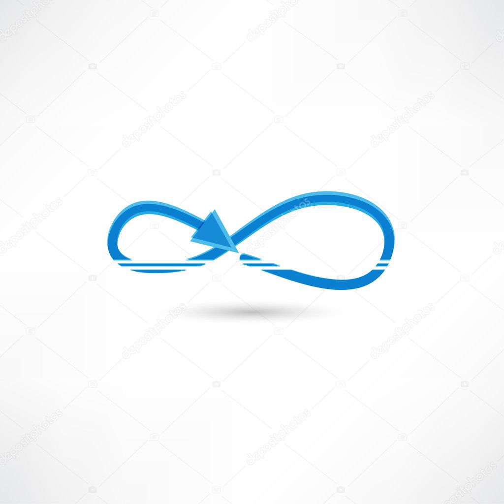 Blue infinite icon Stock Vector Image by ©file404 #39932975