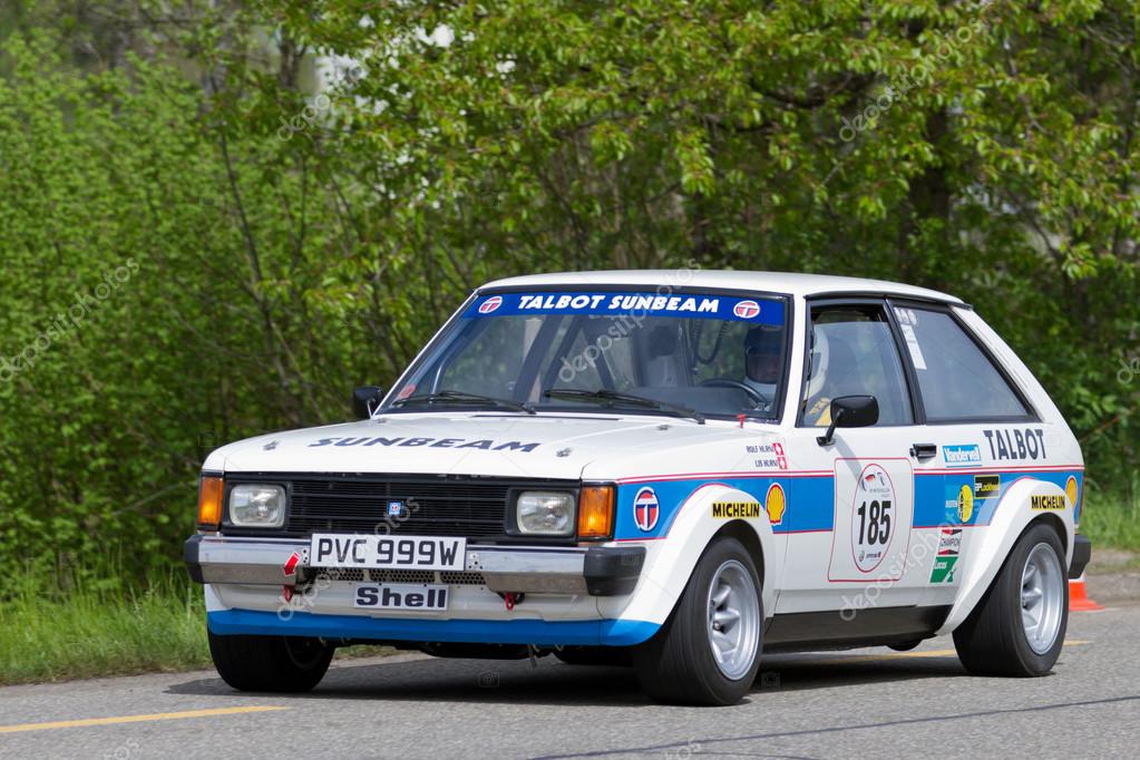 Vintage race touring car Talbot Sunbeam Lotus from 1981 – Stock ...
