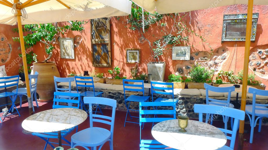 Authentic cafe in Greece — Stock Photo © elkostas #13172920