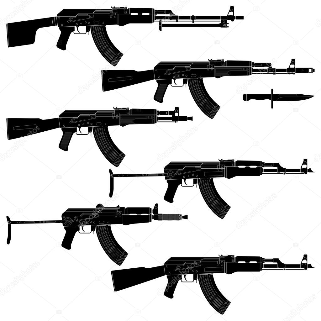 Fusiles de asalto vector, gráfico vectorial © tshooter imagen #26192481