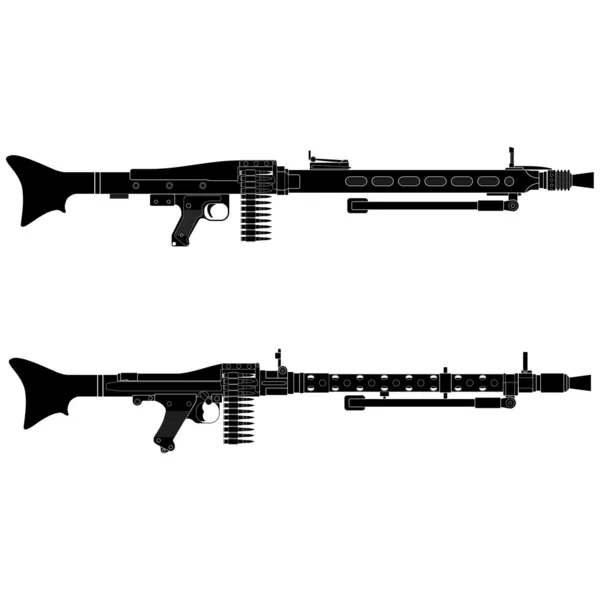 Machine gun Vector Art Stock Images | Depositphotos