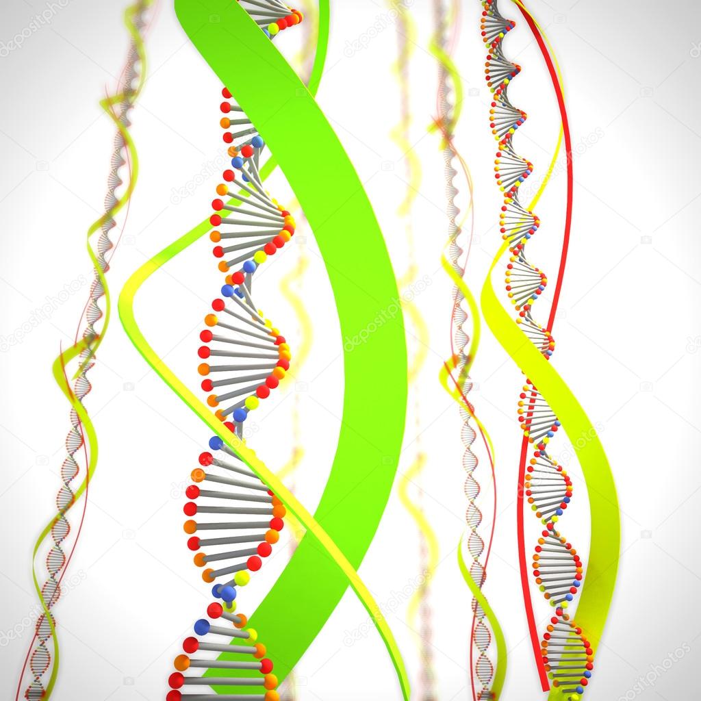 Digital illustration of a dna — Stock Photo © amuzica #16624013