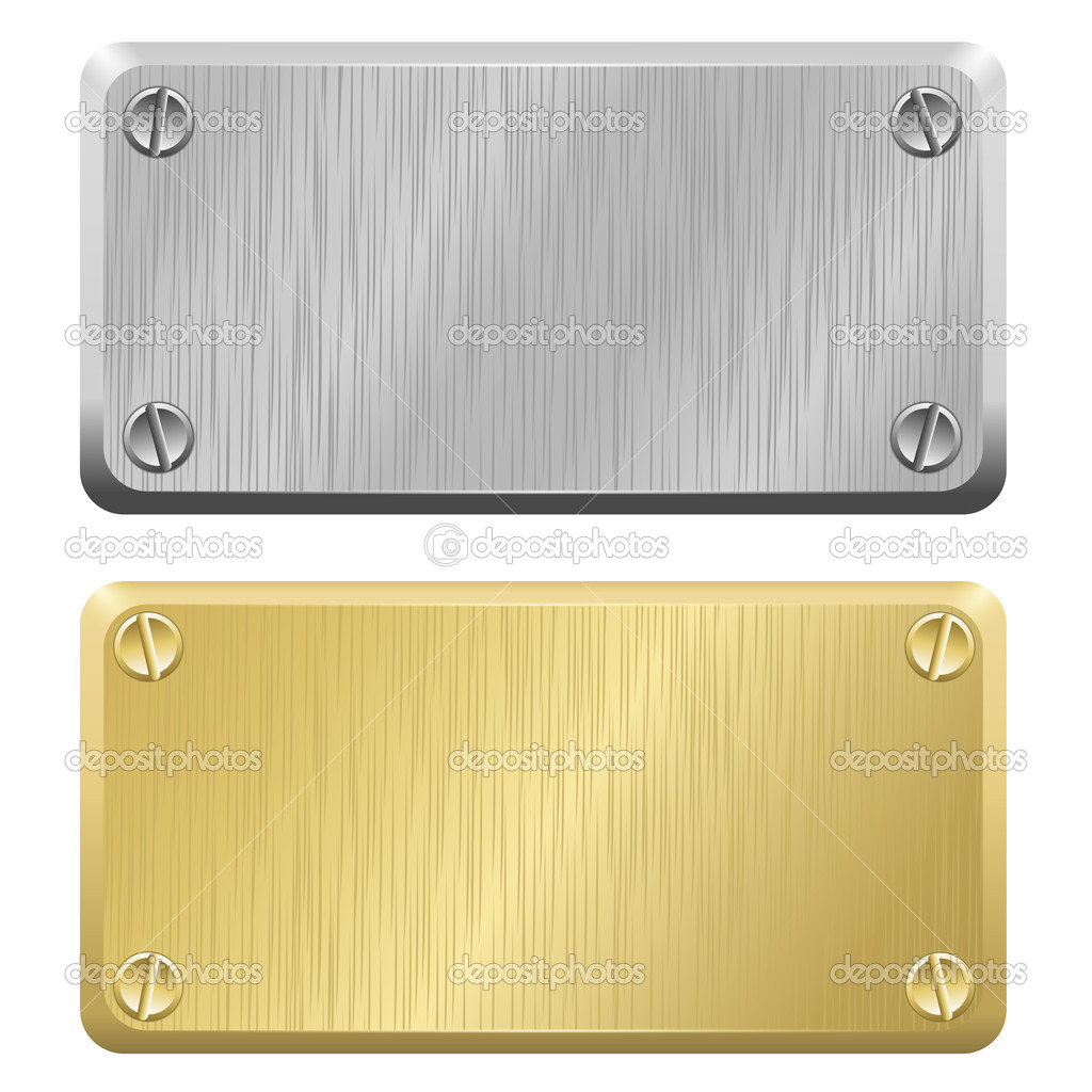 Blank Silver Name Plate