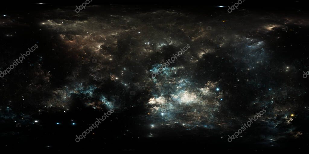 Espacio 360 grados nebulosa panorama, proyecci n equirectangular, mapa del medio ambiente ...