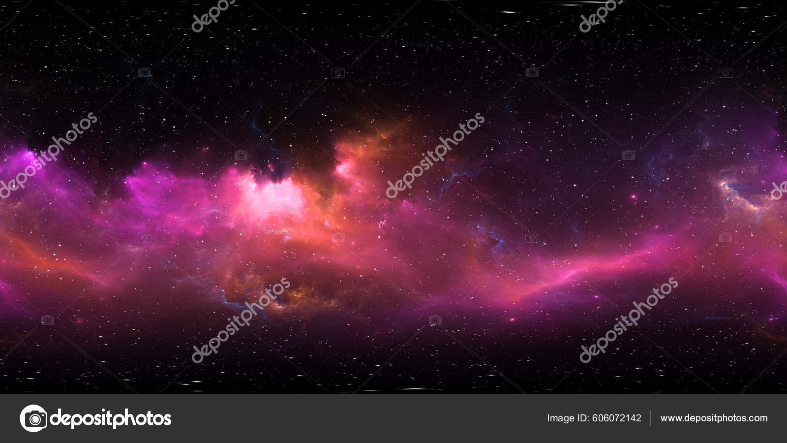 Space Background Nebula Stars Environment 360 Hdri Map Equirectangular ...