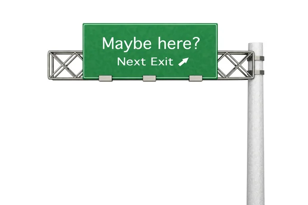 Next Exit Road Sign